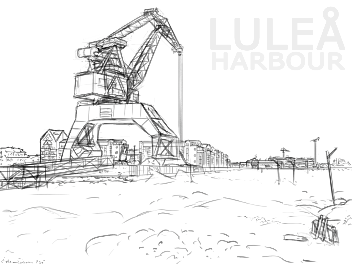 Luleå Harbour – Drakfrid's Art